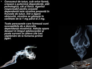Maria apavaloae tigarile si pericolul fumatului | PPT