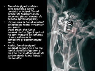 Maria apavaloae tigarile si pericolul fumatului | PPT