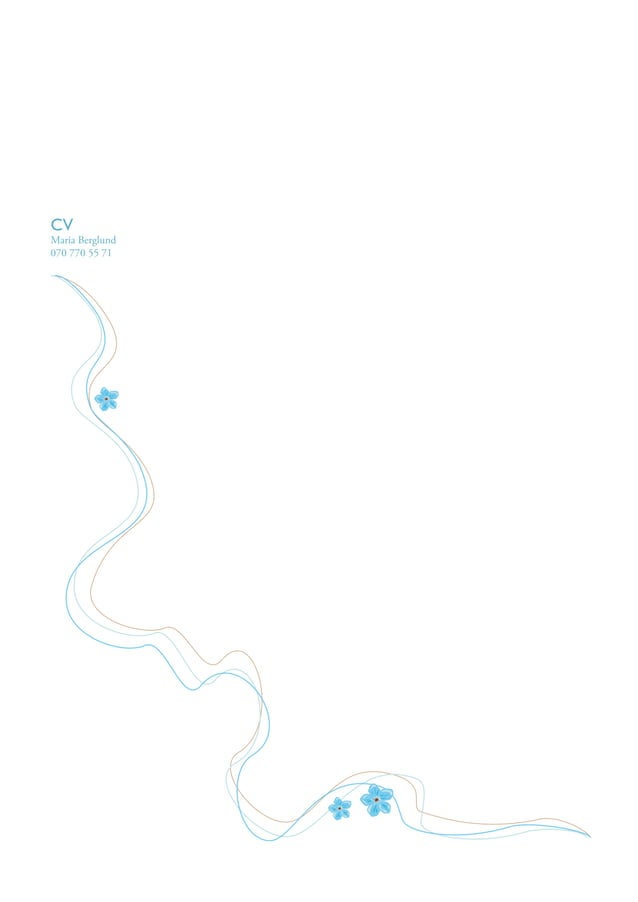 Maria Berglund Cv2012 | PDF