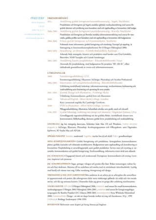 Maria Berglund Cv2012 | PDF