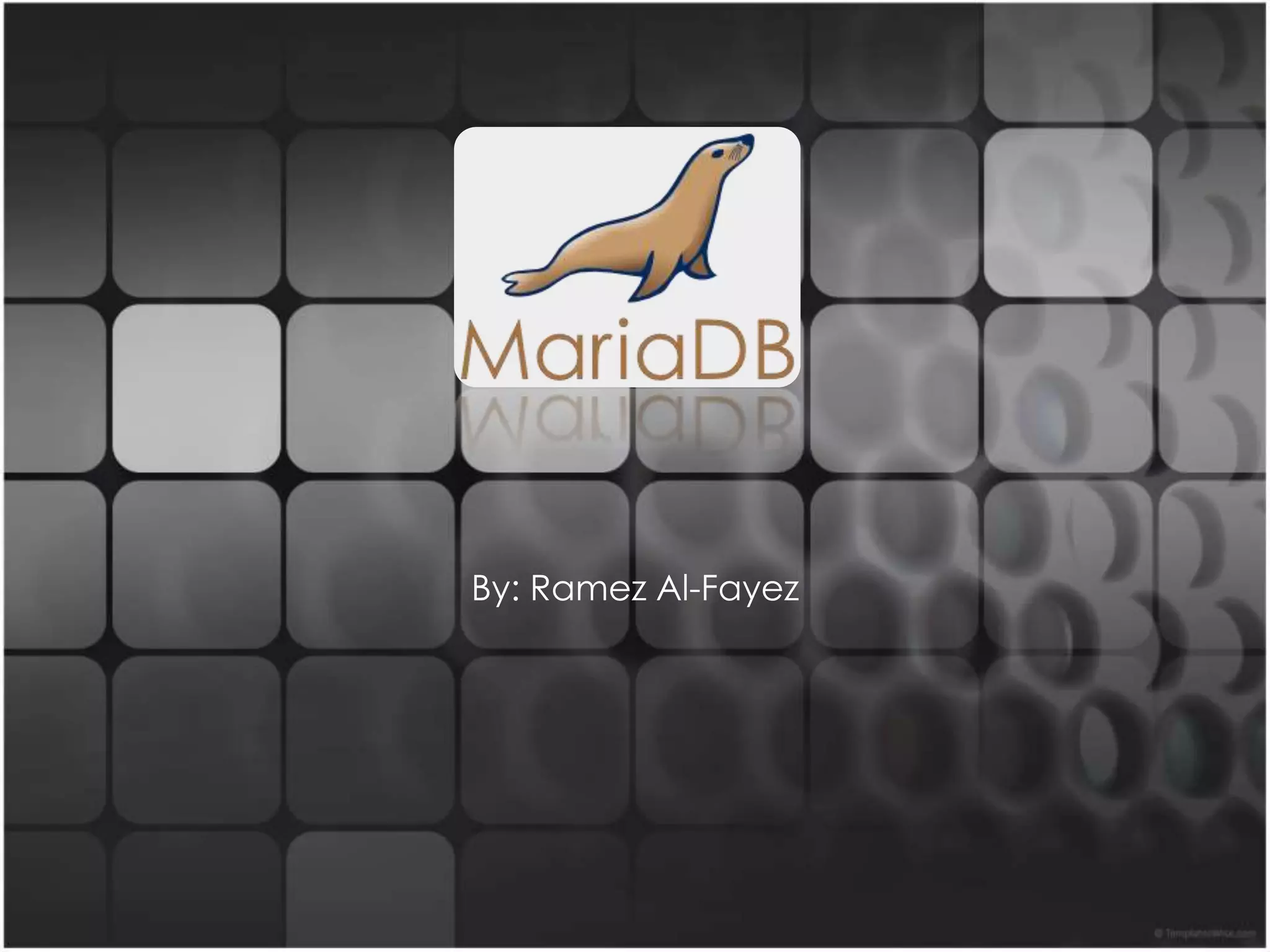 Maria DBMS | PPT
