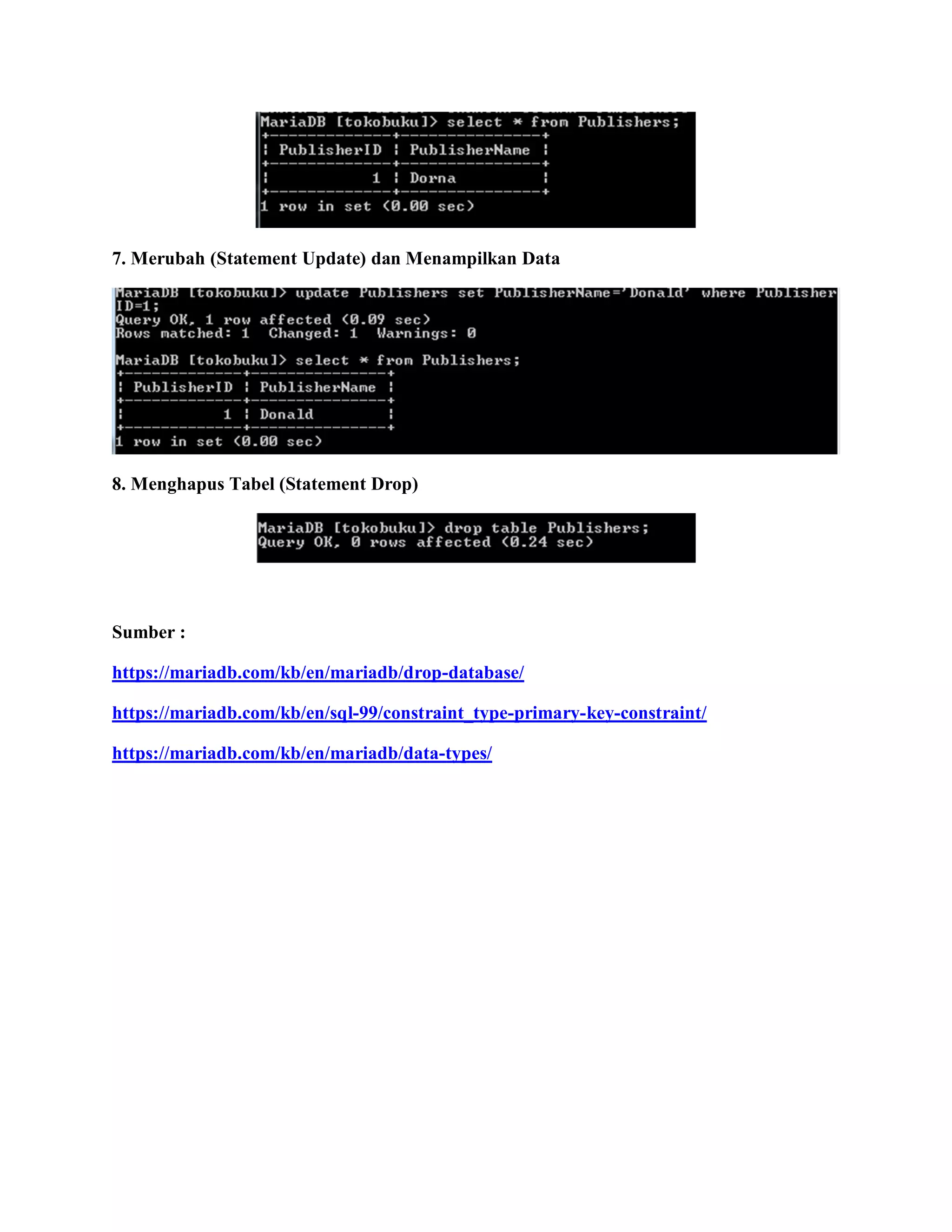 Installation MariaDB and How to Use it | PDF