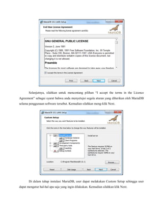 Installation MariaDB and How to Use it | PDF