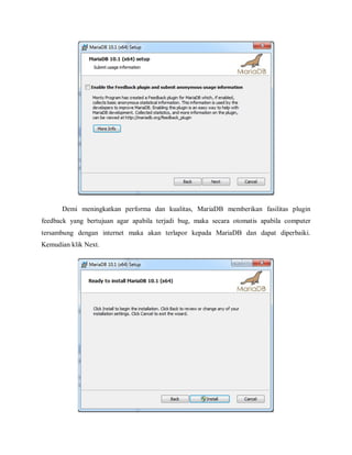 Installation MariaDB and How to Use it | PDF