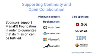 Mariadb.org sponsorship | PPT