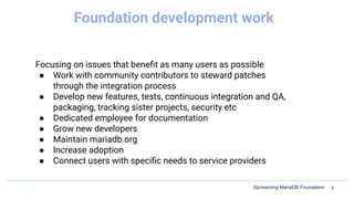 Mariadb.org sponsorship | PPT