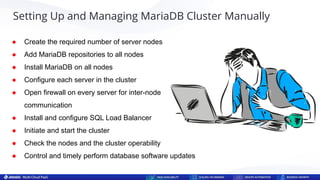 MariaDB Auto-Clustering, Vertical and Horizontal Scaling within ...