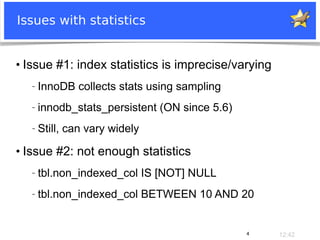 MariaDB: Engine Independent Table Statistics, including histograms | PPT