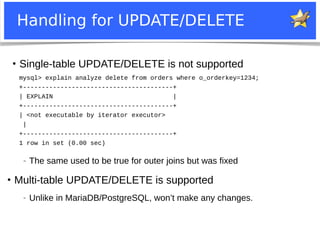 ANALYZE for Statements - MariaDB's hidden gem | PDF