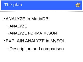 ANALYZE for Statements - MariaDB's hidden gem | PDF
