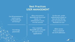 Database Security Threats — MariaDB Security Best Practices | PDF | Operating Systems | Computer ...