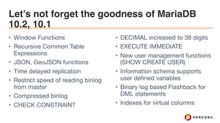 What is MariaDB Server 10.3? | PPT