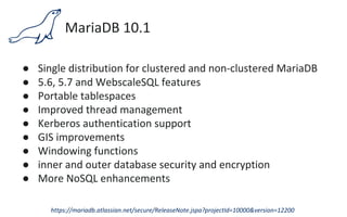 MariaDB 10 and Beyond | PPT