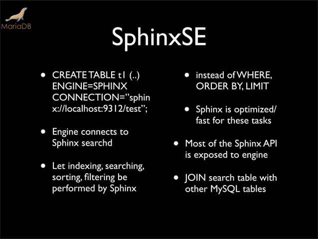 Maria db 10 and the mariadb foundation(colin) | PPT