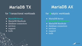 MariaDB AX ユースケース / ColumnStore 1.2 新機能 | PPT