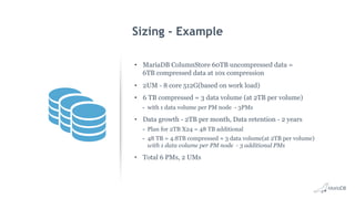 Big Data Analytics with MariaDB ColumnStore | PPT