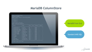 Big Data Analytics with MariaDB ColumnStore | PPT