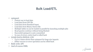 In-depth session: Big Data Analytics with MariaDB AX | PPT