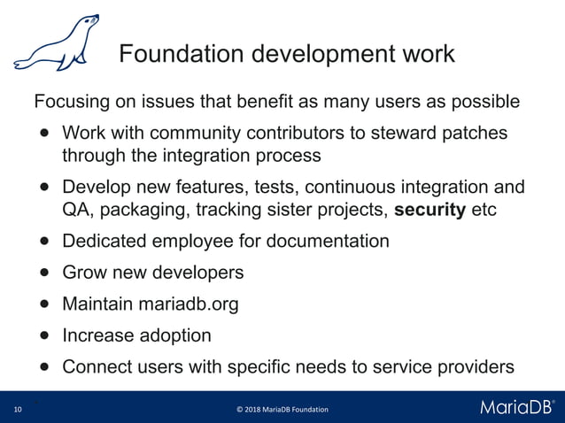 MariaDB foundation membership | PPT