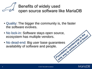 MariaDB foundation membership | PPT