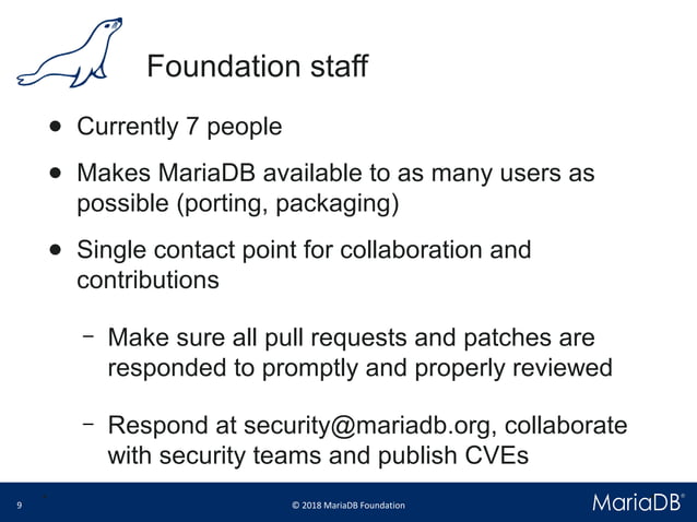 MariaDB foundation membership | PPT