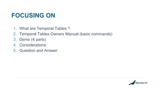 Discovering and querying temporal data | PPTX | Databases | Computer Software and Applications