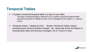 Discovering and querying temporal data | PPTX | Databases | Computer Software and Applications