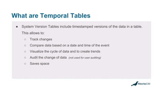 Discovering and querying temporal data | PPTX | Databases | Computer Software and Applications