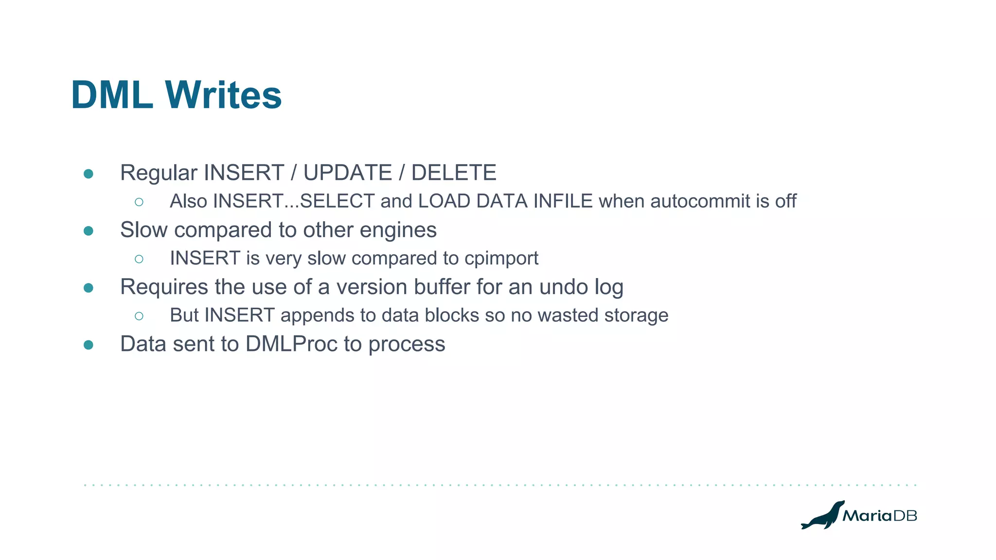Understanding The Architecture Of Mariadb Columnstore Ppt