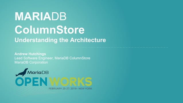Understanding The Architecture Of Mariadb Columnstore