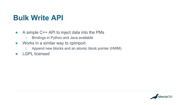 Understanding the architecture of MariaDB ColumnStore