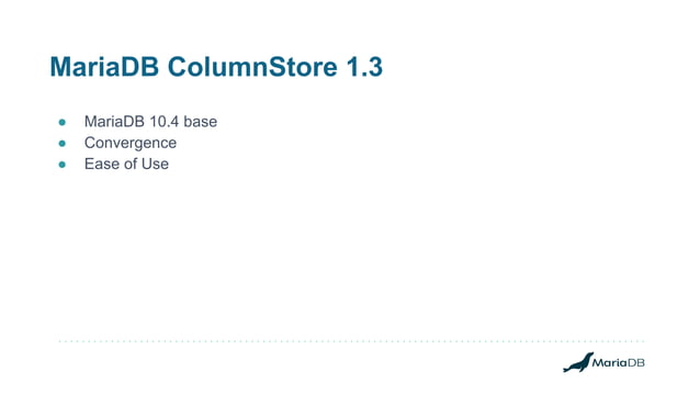 Understanding the architecture of MariaDB ColumnStore