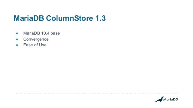 Understanding the architecture of MariaDB ColumnStore