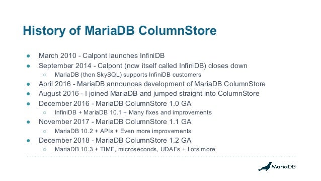 Understanding The Architecture Of Mariadb Columnstore 