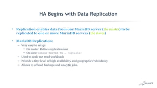 Choosing the right high availability strategy | PPT