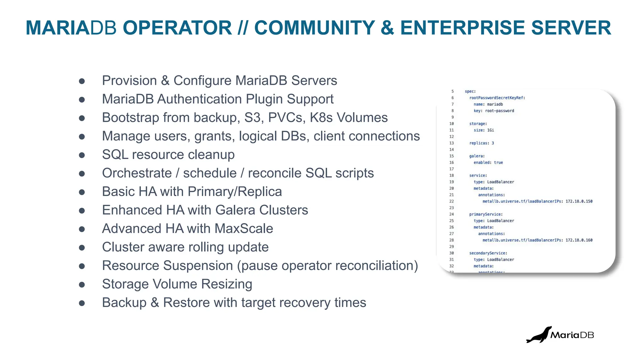MariaDB München Roadshow - 24 September, 2024 | PPT