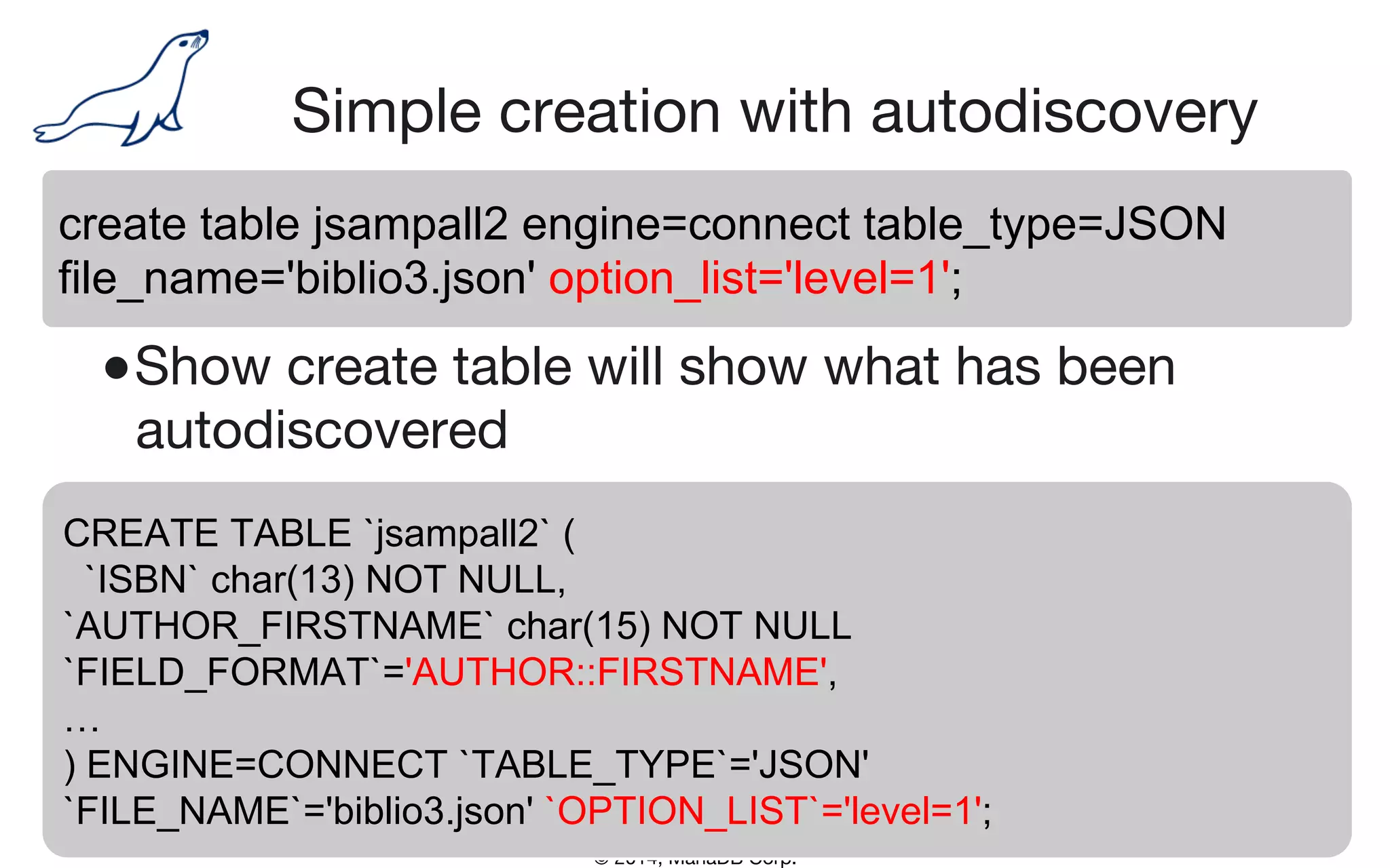MariaDB: Connect Storage Engine | PDF | Databases | Computer Software ...
