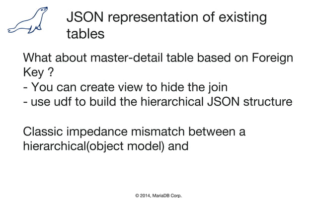 Mariadb Connect Storage Engine Ppt