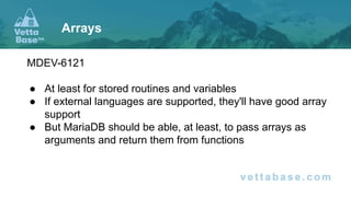 MariaDB stored procedures and why they should be improved | PDF