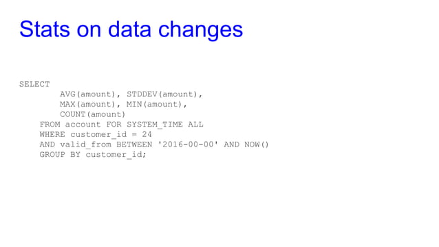 MariaDB Temporal Tables | PPT