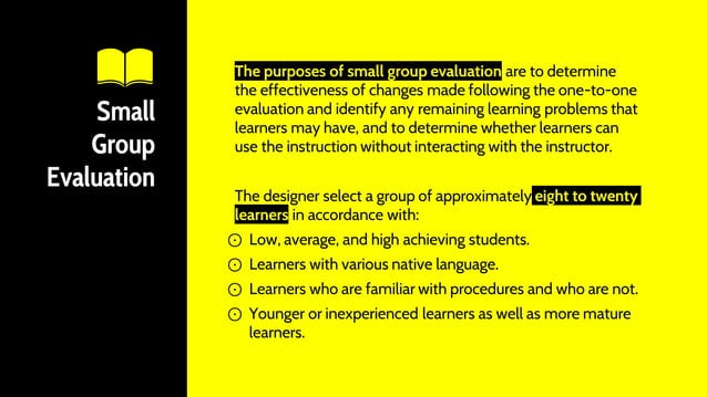 Formative Evaluation - Instructional Design and Development | PPT