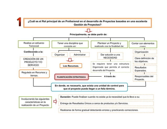 Mapa Conceptual sobre Gerencia de Proyectos y Ciclo de vida de un Proyecto | PDF