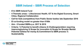 SBIR Information Session, May 2017- What is SBIR? Maria Gavin ...