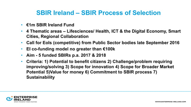 SBIR Information Session, May 2017- What is SBIR? Maria Gavin ...