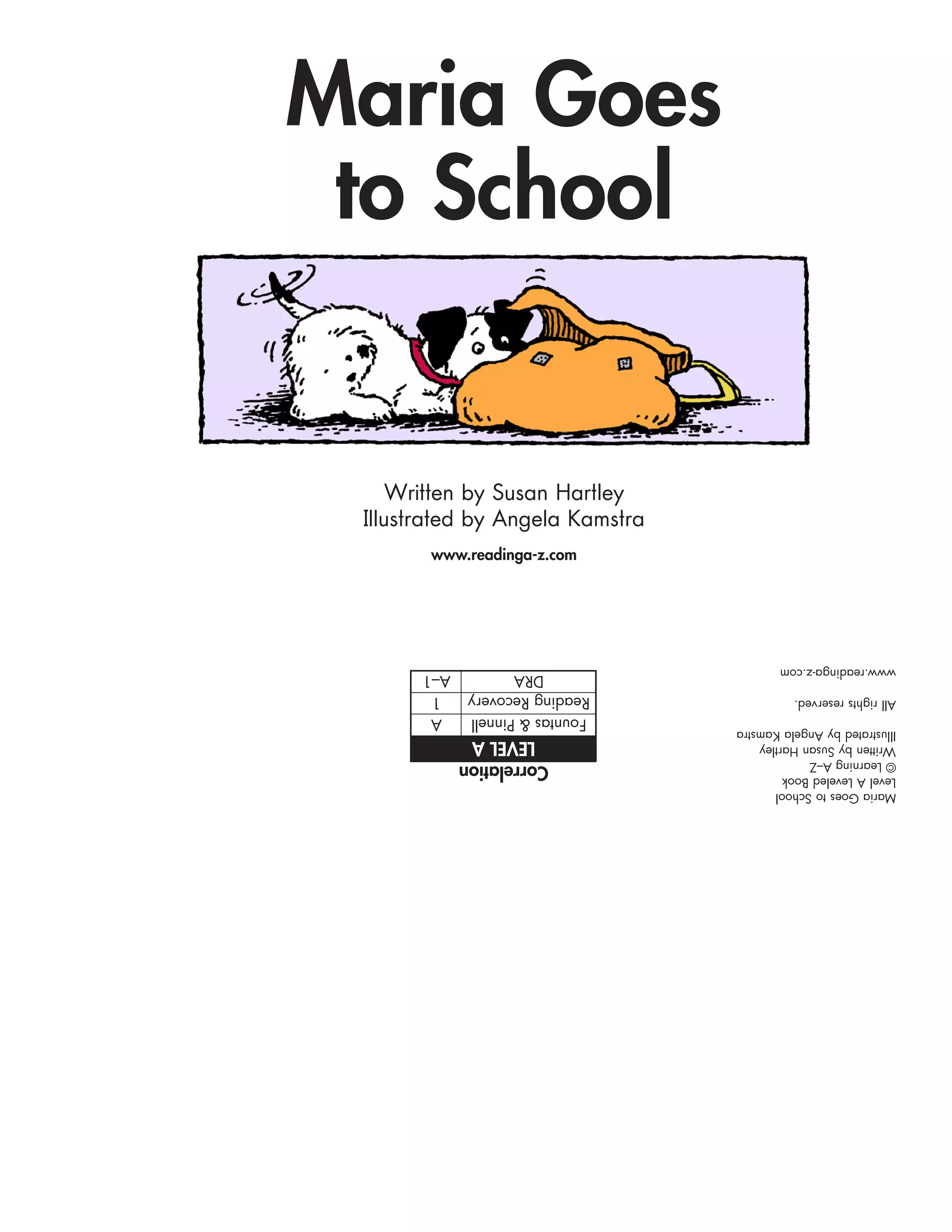 Maria goes to school | PDF | Education