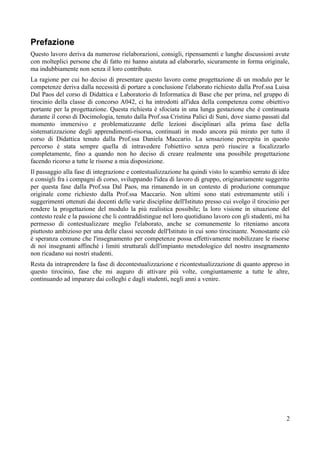 Maria Grazia Maffucci - informatica di base: progettazione per ...