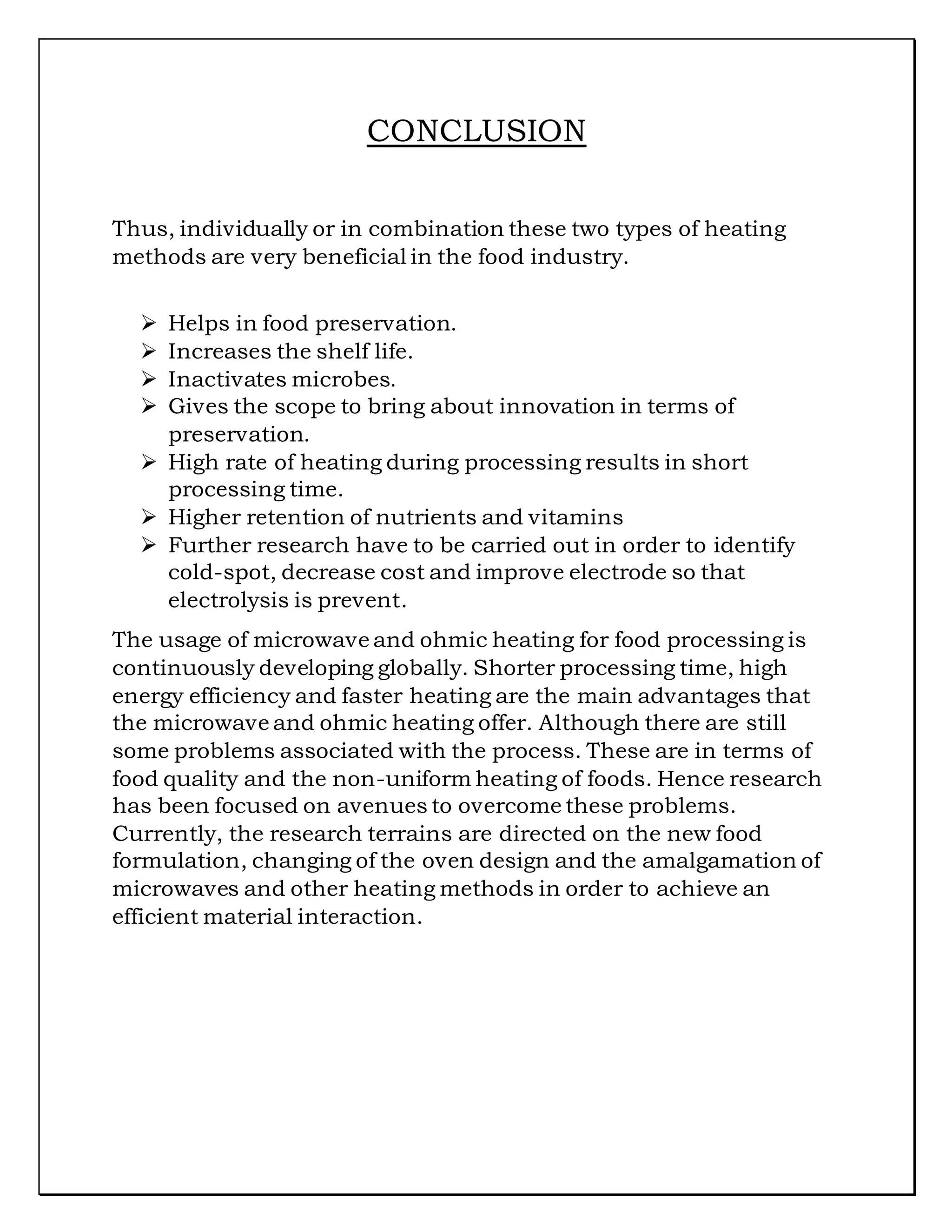 A comparative study between ohmic and microwave heating in food ...