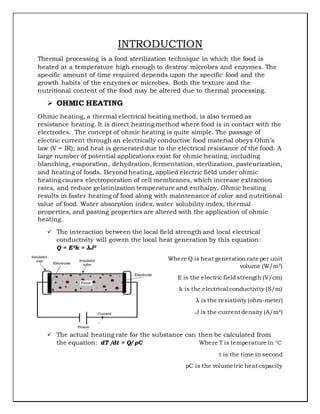 A comparative study between ohmic and microwave heating in food ...