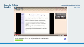 Formalizing Mathematics in Lean | PPT