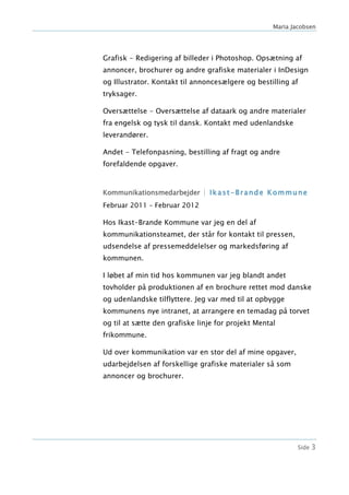 Maria jacobsen cv | PDF